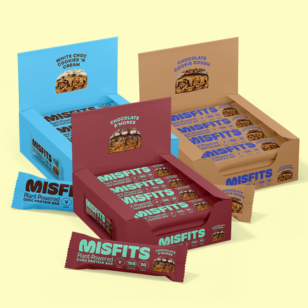 Misfits Health | High Protein, Low Sugar, Tasty Vegan Protein Bars