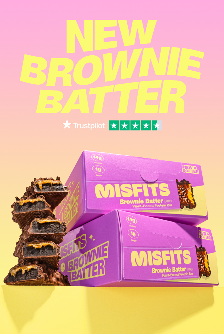 Misfits Health | High Protein, Low Sugar, Tasty Vegan Protein Bars